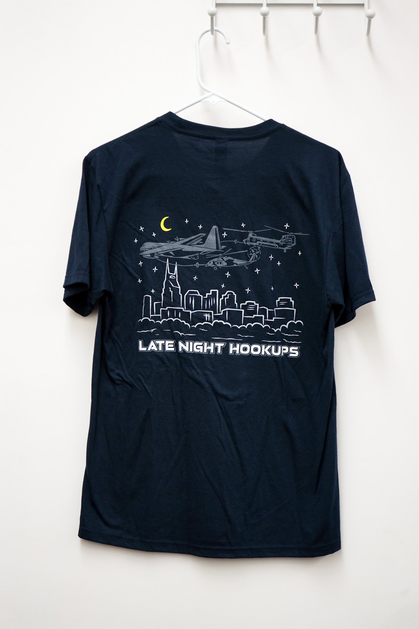 T-Shirt S/S Late Night - Navy | Night Stalker Association Store